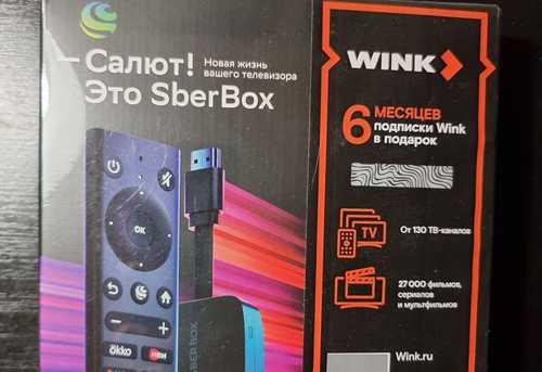 TV приставка Sberbox + подписка Wink 6 мес