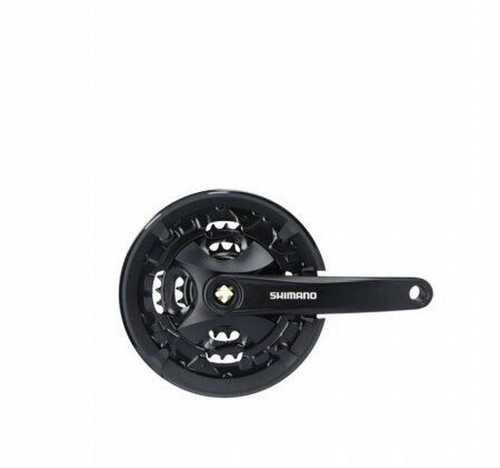 Система Shimano Altus FC-MT101, 40/30/22T, 3x9 ск., 175 мм, под квадрат, с защитой, б/уп