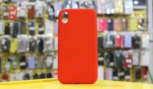 Чехол на iPhone XR "Silicone Case Full Cover RED
