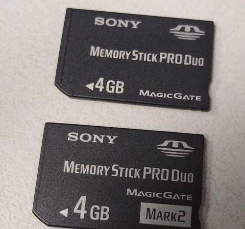 Флешка Memory Stick Pro Duo 4GB sony PSP