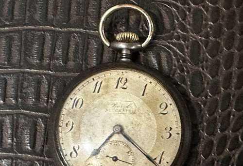 Часы карманные Борел 19 век антиквариат на ходу