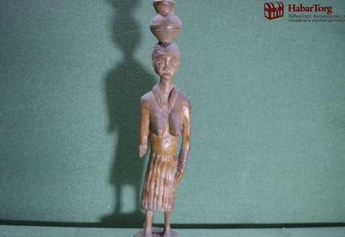 Статуэтка африканская, деревянная фигурка "Женщина