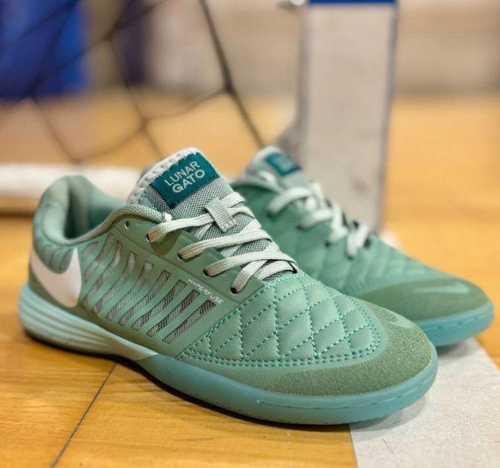 Футзалки Nike Lunar Gato2 Light Green детские