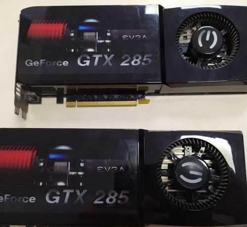 Evga Geforce GTX 285 SSC Edition. 2шт. SLI мостик