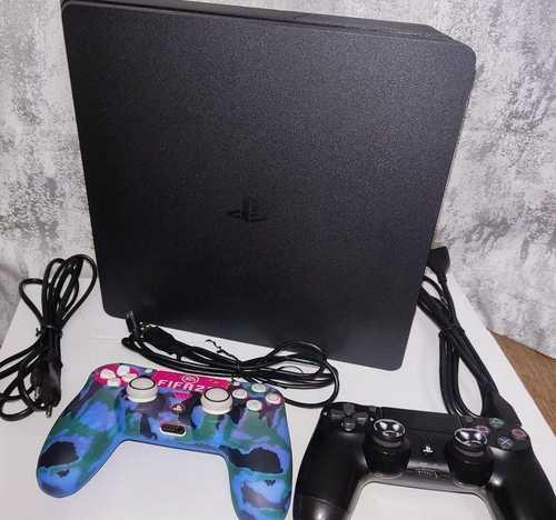 Sony playstation 4 slim 1tb 2 геймпада