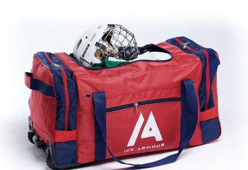 Хоккейная сумка красная с синим
