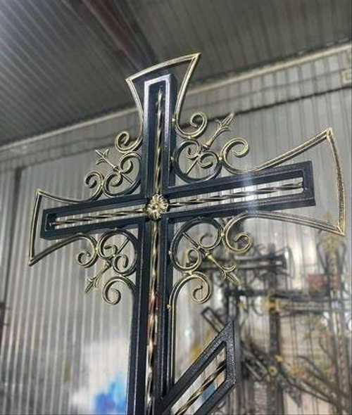 Крест на могилу. Памятный, кованый крест
