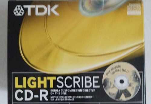 Диски TDK CD-R 700Mb (80 min) 52x Lightscribe 10шт