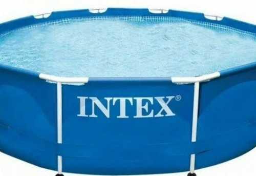 Каркасный бассейн intex бу круглый диаметр 3 м