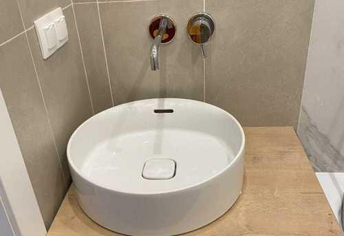 Раковина со столешницей в ванную