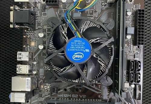 H410M s2 v2+ Intel core i3 10100f+8gb оперативки