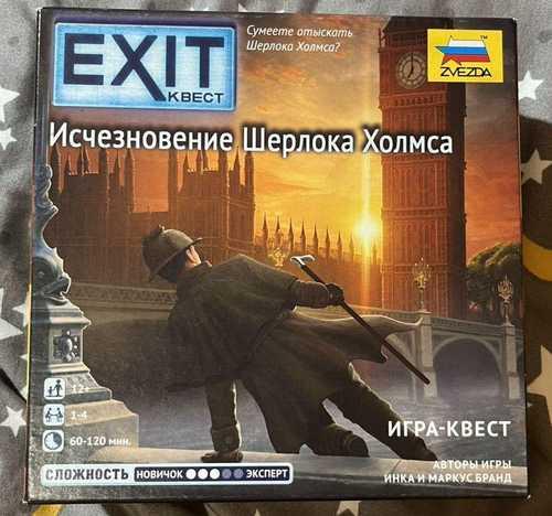 Exit исчезновение шерлока настольная игра