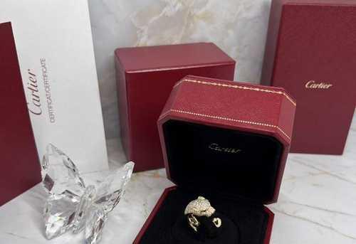 Золотое кольцо Cartier с бриллиантами