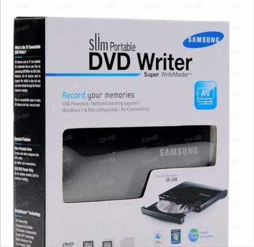 Привод внеш. DVD-RW Samsung SE-208AB/tsbs