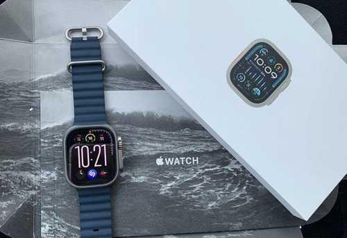 Apple Watch Ultra 2 blue ocean band