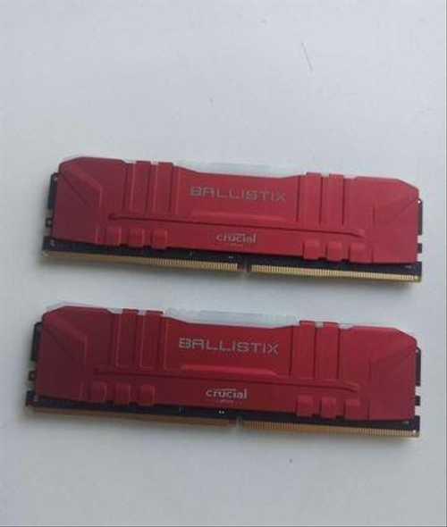 Память crusial ballistix ddr4-3200 2x8gb
