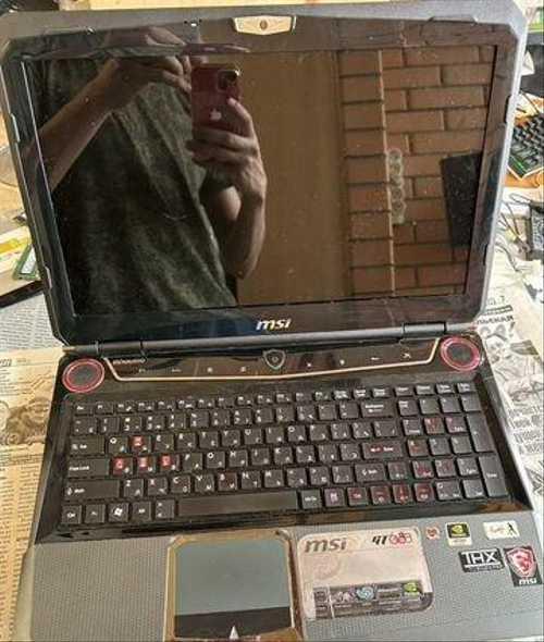 Ноутбук MSi GT683 под ремонт