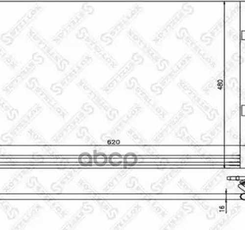 Радиатор конд MB W221/R171 all 05 1045191SX
