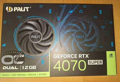 Видеокарта Palit RTX4070 super dual OC 12Gb