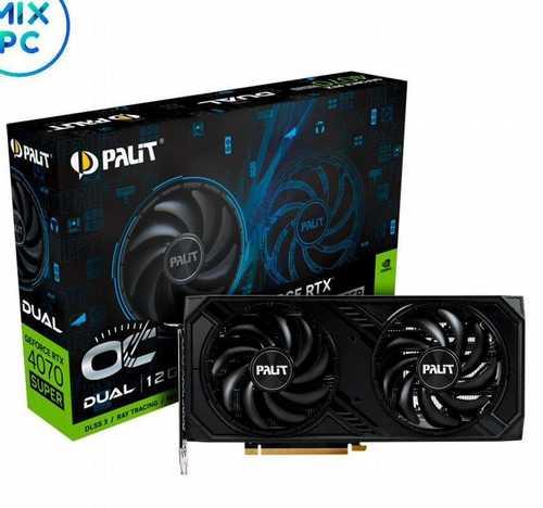 Видеокарта RTX4070 Super 12Gb Palit Dual OC NED407SS19K9-1043D