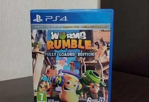 Диск ps4 Worms rumble fully loaded edition