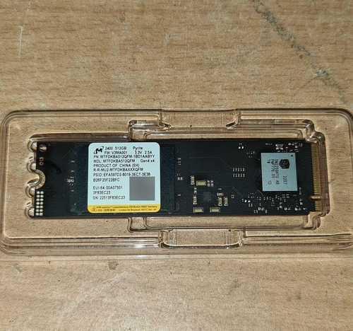 SSD Micron 512 Гб (m.2 nvme, PCI-E x4 4.0)