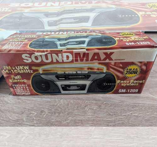 Кассетная магнитола SoundMax новая