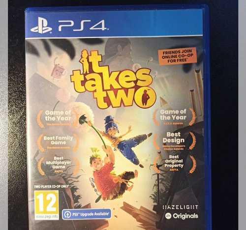 It takes two, диск на ps4/ps5