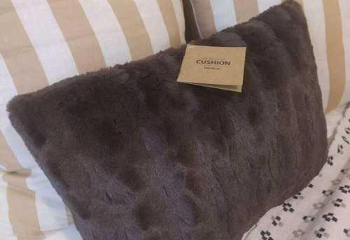 Декоративные подушки, Jysk, мех коричневый
