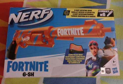 Бластер nerf fortnite 6-SH новый