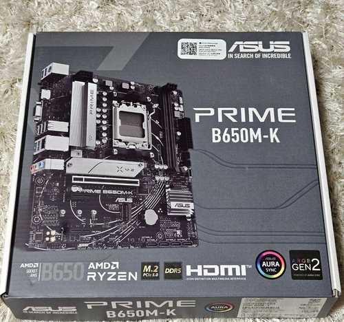 Asus prime B650M-K / DDR5 / AM5 (Новая)