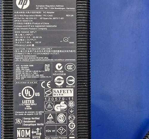 Оригинальное з/у HP 150w