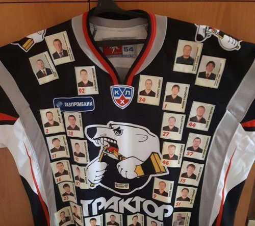 Хоккейный свитер Трактор серебряный призёр