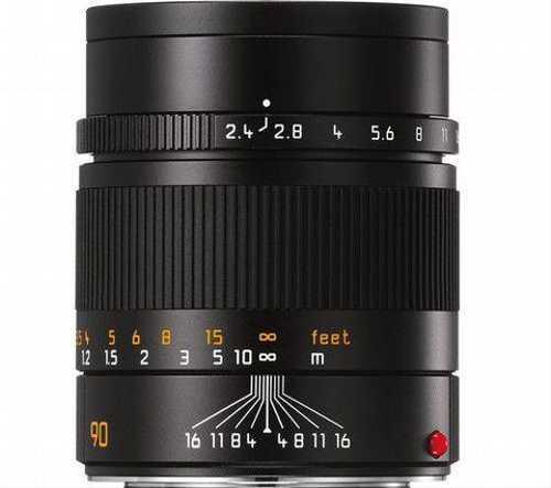 Leica 90mm f/2.4 Summarit-M black новый рст