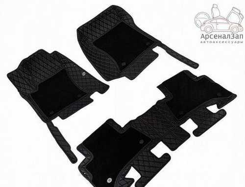 3d коврики из экокожи Infiniti M37 (Q70) черные