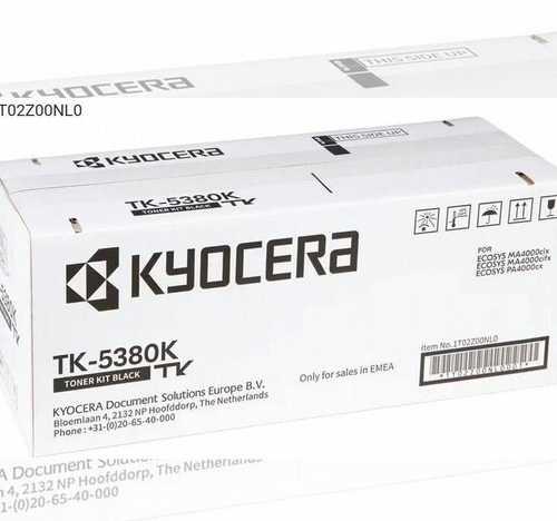 1T02Z00NL0, Тонер-картридж Kyocera TK-5380K Лазерный