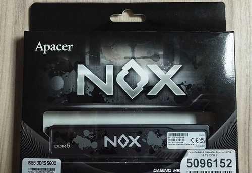 Оперативная память Apacer NOX DDR5 16GB
