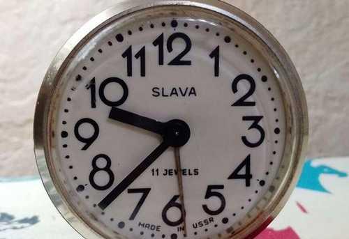 Часы будильник slava СССР