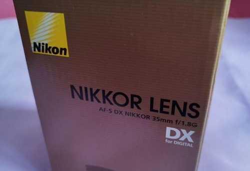 Nikkor lens AF-S DX 35 mm f/1.8 G