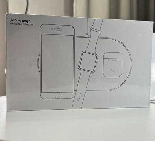 Беспроводная зарядка AirPower White 3 в 1