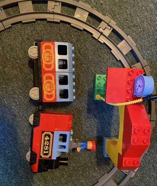 Lego Дупло поезд,санта и много наборов