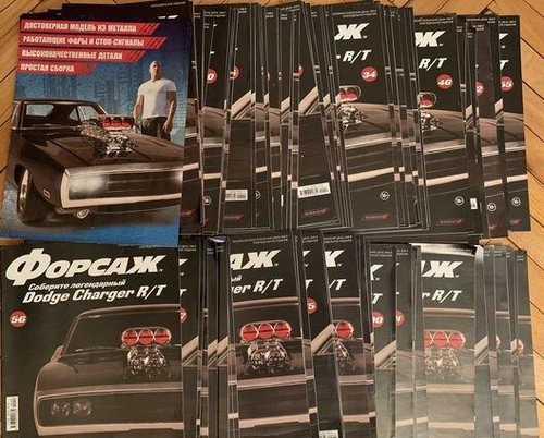Dodge charger deagostini 1:8 комплект журналов