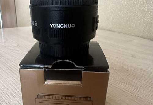 Объектив yongnuo 35mm canon