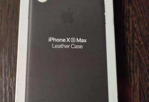 Оригинальный кожаный чехол на iPhone XS Max