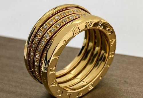 Золотое кольцо bvlgari B.zero1