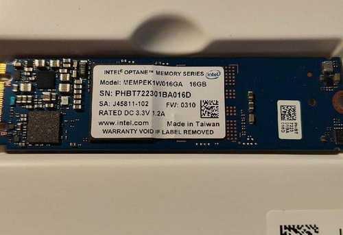 Intel optane 16 Гб SSD M.2