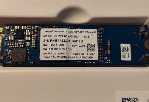 Intel optane 16 Гб SSD M.2