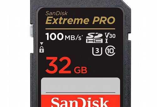 Карта памяти SanDisk sdhc 32GB Extreme Pro UHS-I U