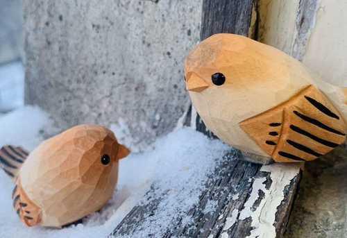 Птичка деревянная декор