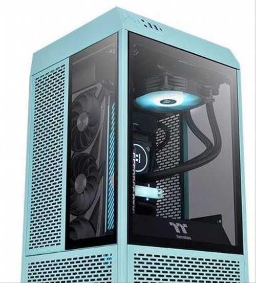 Корпус miniITX Thermaltake The Tower 100 Turquoise